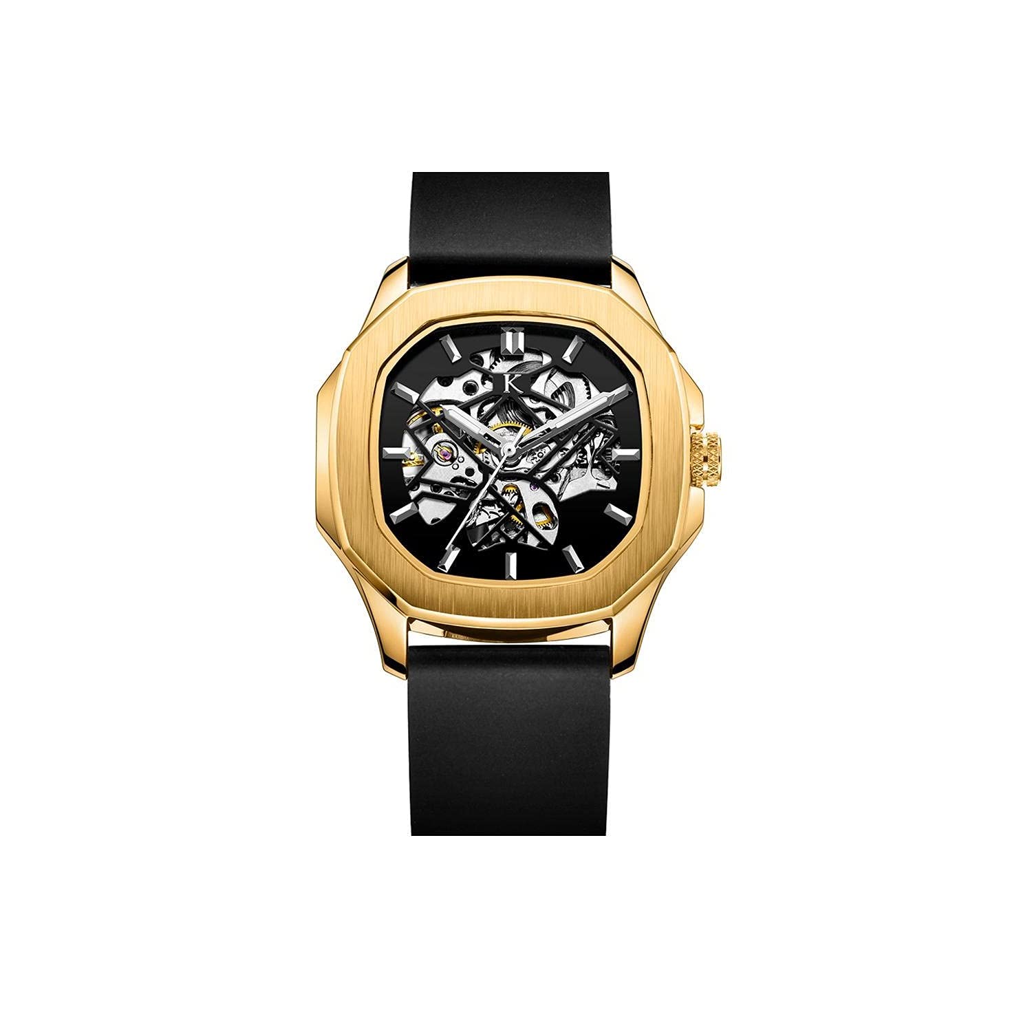 Kredo OTUS Gold Mechanical Atuomatic Skeleton Analogue Self-Winding ...