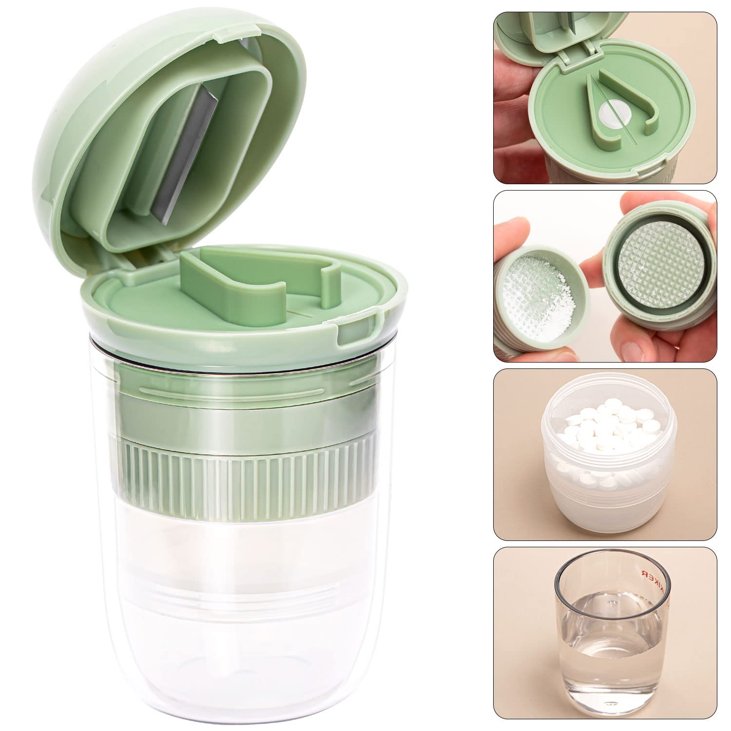 Pill Crusher, Cutter and Grinder, Pill Splitter Crushes Pills, Vitamins ...