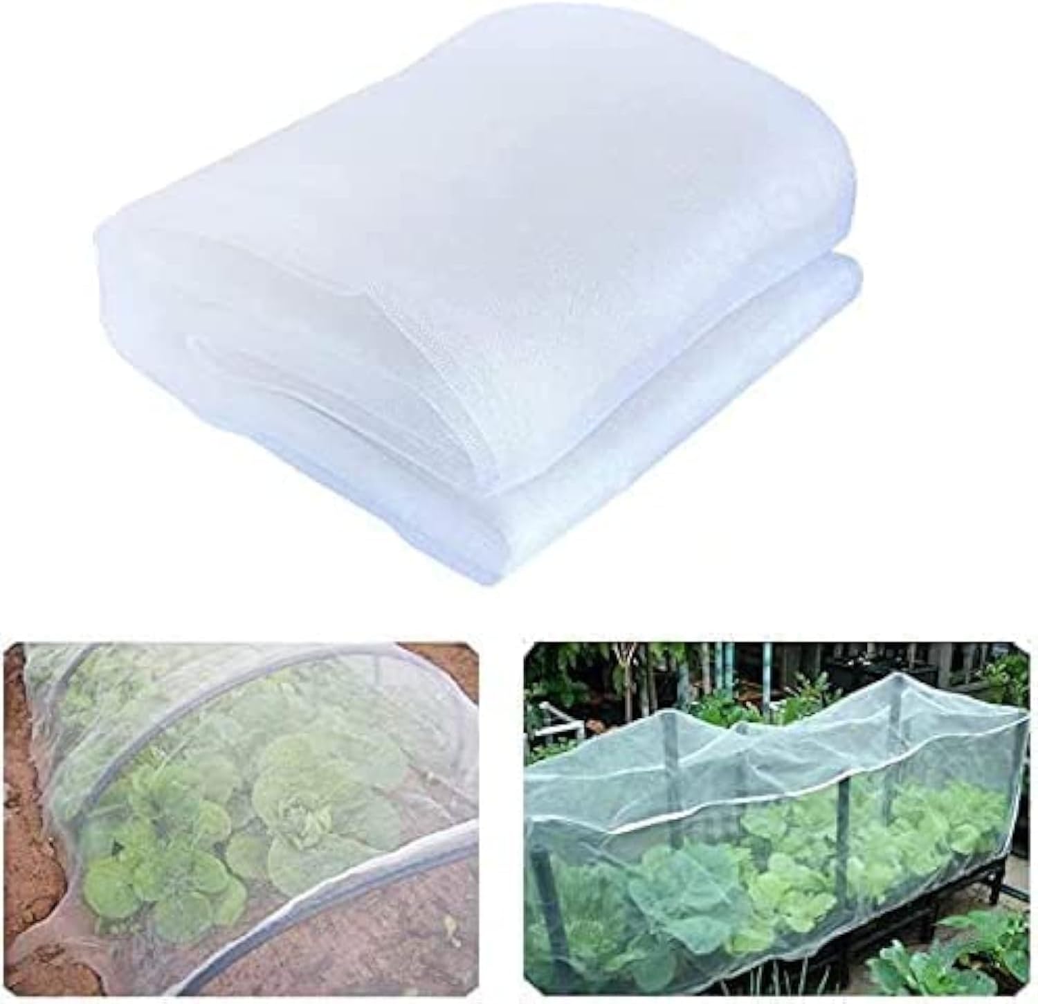 Blanc Filet Anti Insecte Potager 3 x 6 M, Filet Protection Potager ...