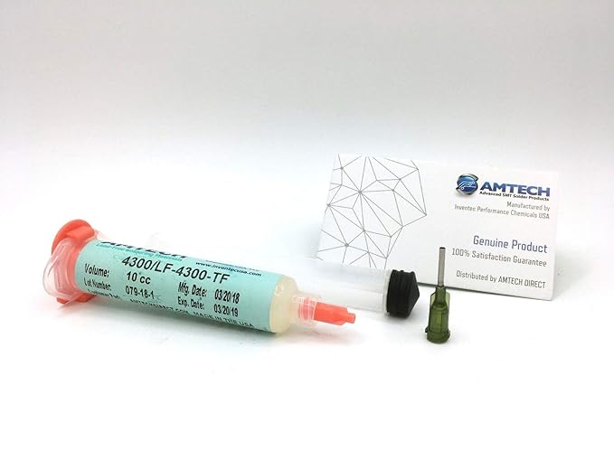 AMTECH 4300/LF-4300-TF Universal Tacky Solder Flux (REL0) Dispencing ...