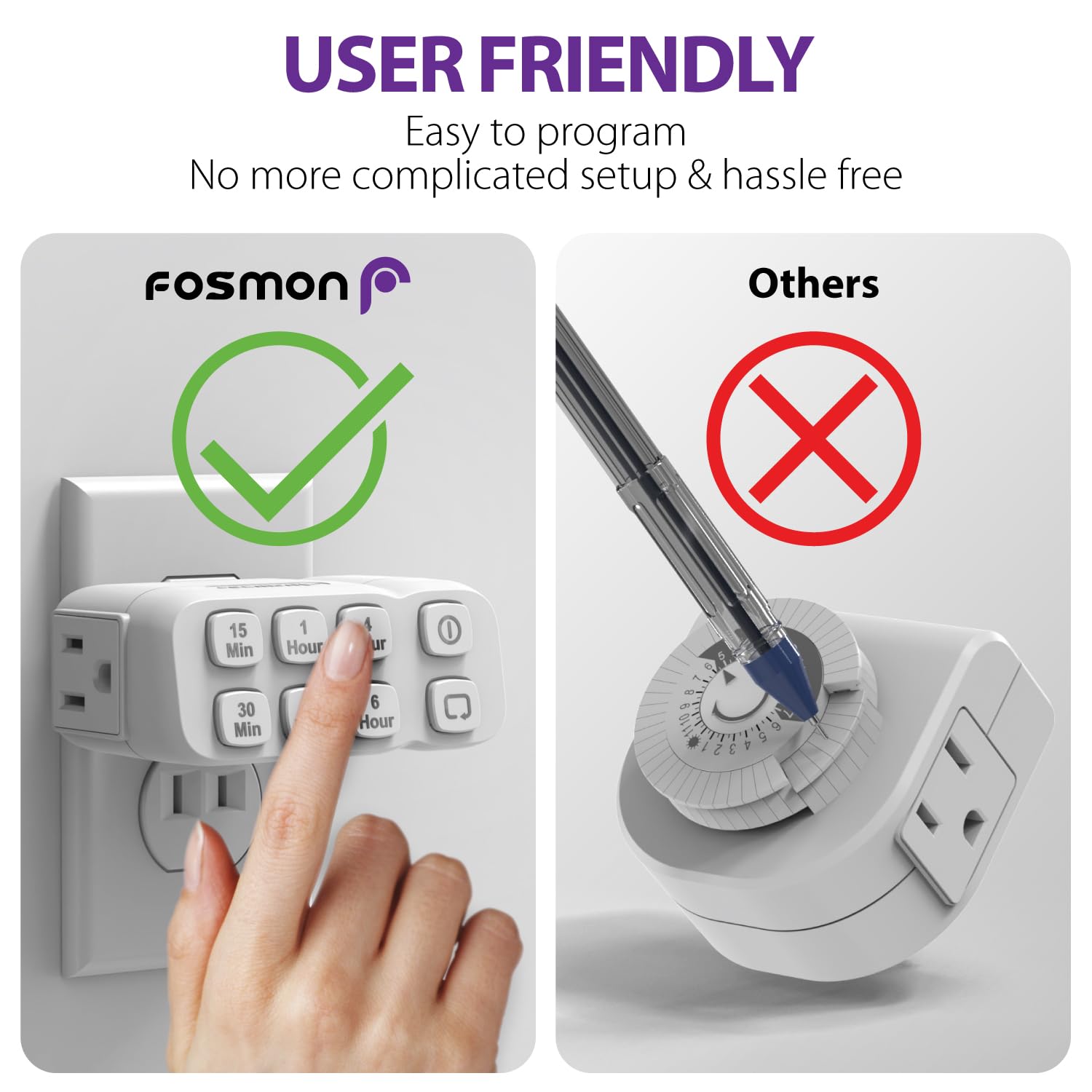 Snapklik.com : Indoor Countdown Timer Outlet, Plug In Light Timer ...