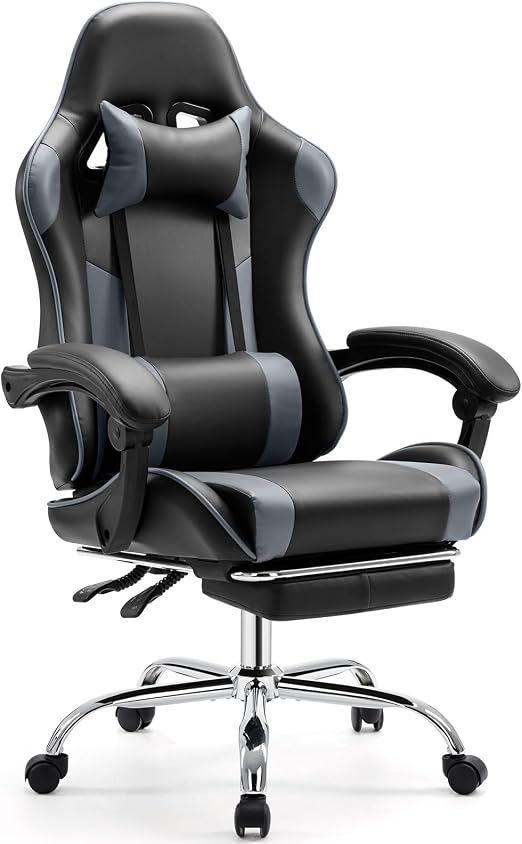 Amazon.com: Sweetcrispy Video Game Desk Chair - Ergonomic Computer with ...