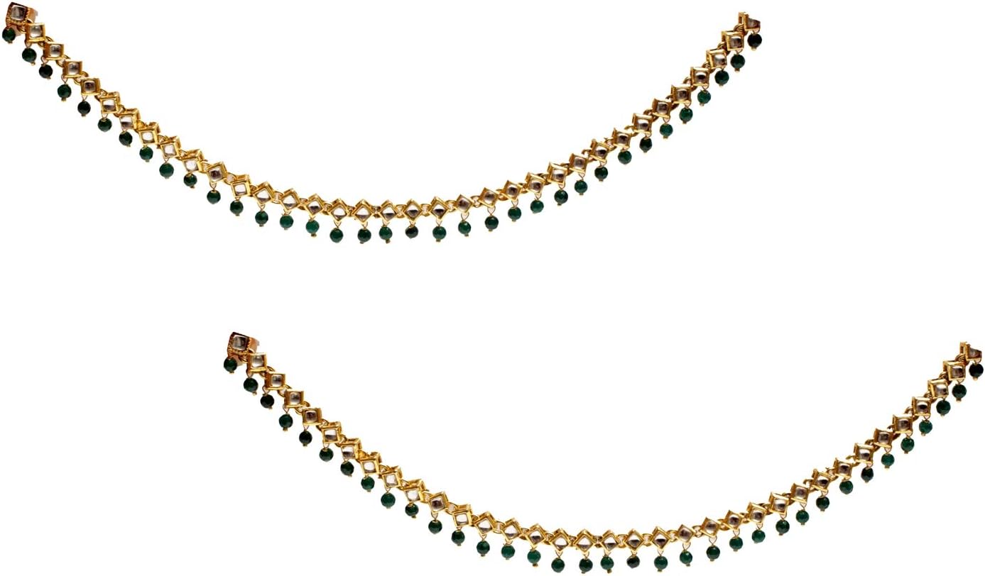 Amazon.com: Glamorous collection Indian Anklets Foot Bracelet Payal ...