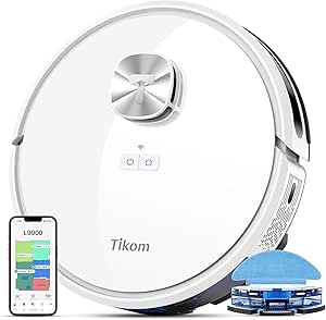 Amazon.com - Tikom Robot Vacuum and Mop Combo, LiDAR Navigation, L9000 ...