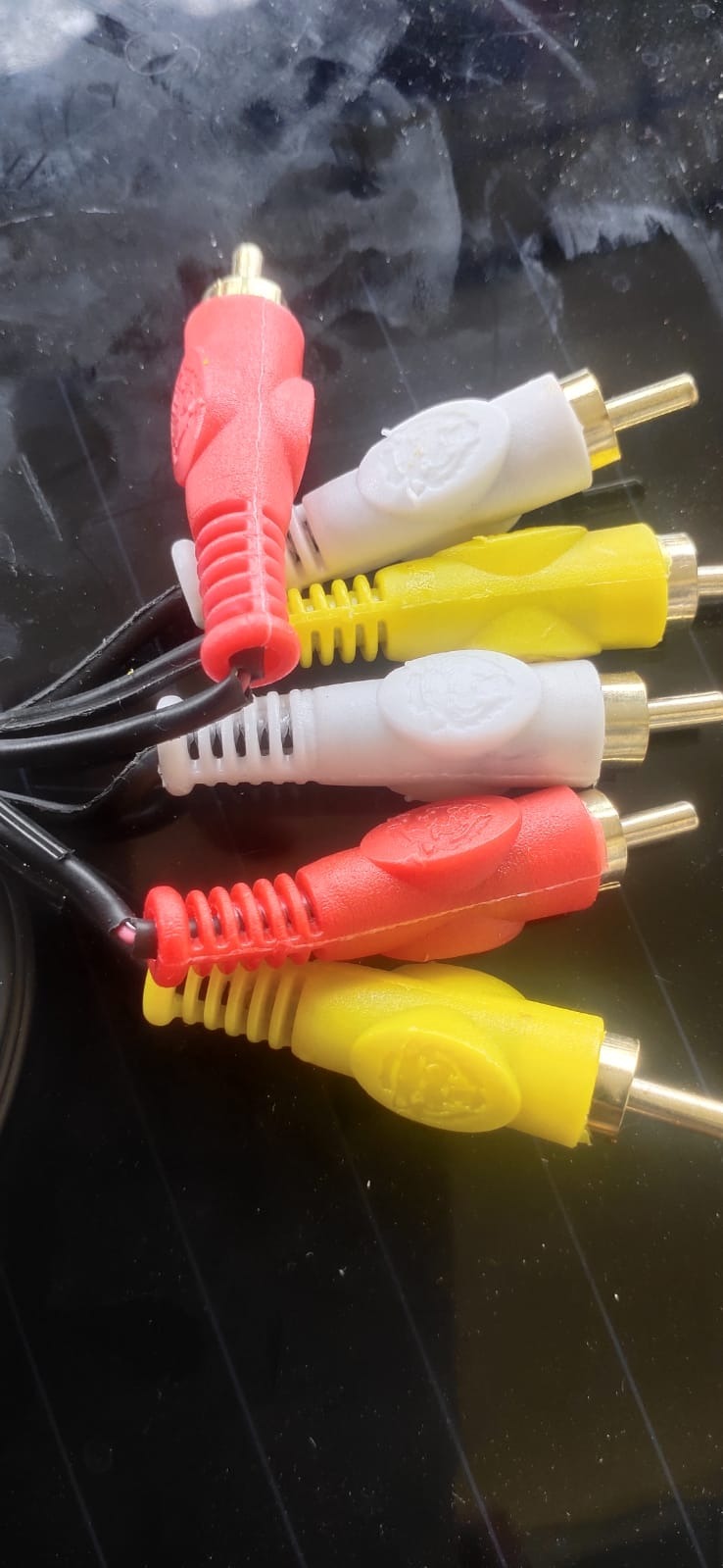 KEBILSHOP RCA Splitter with 3-Way Audio, Video RCA Switch Box + RCA ...