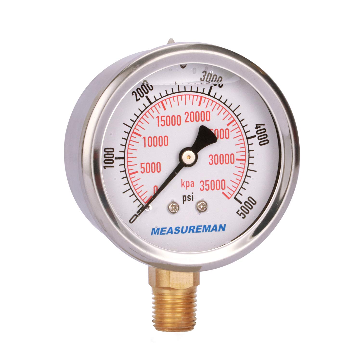 Snapklik.com : 2-1/2inch Dial Size, Liquid Filled Hydraulic Pressure ...