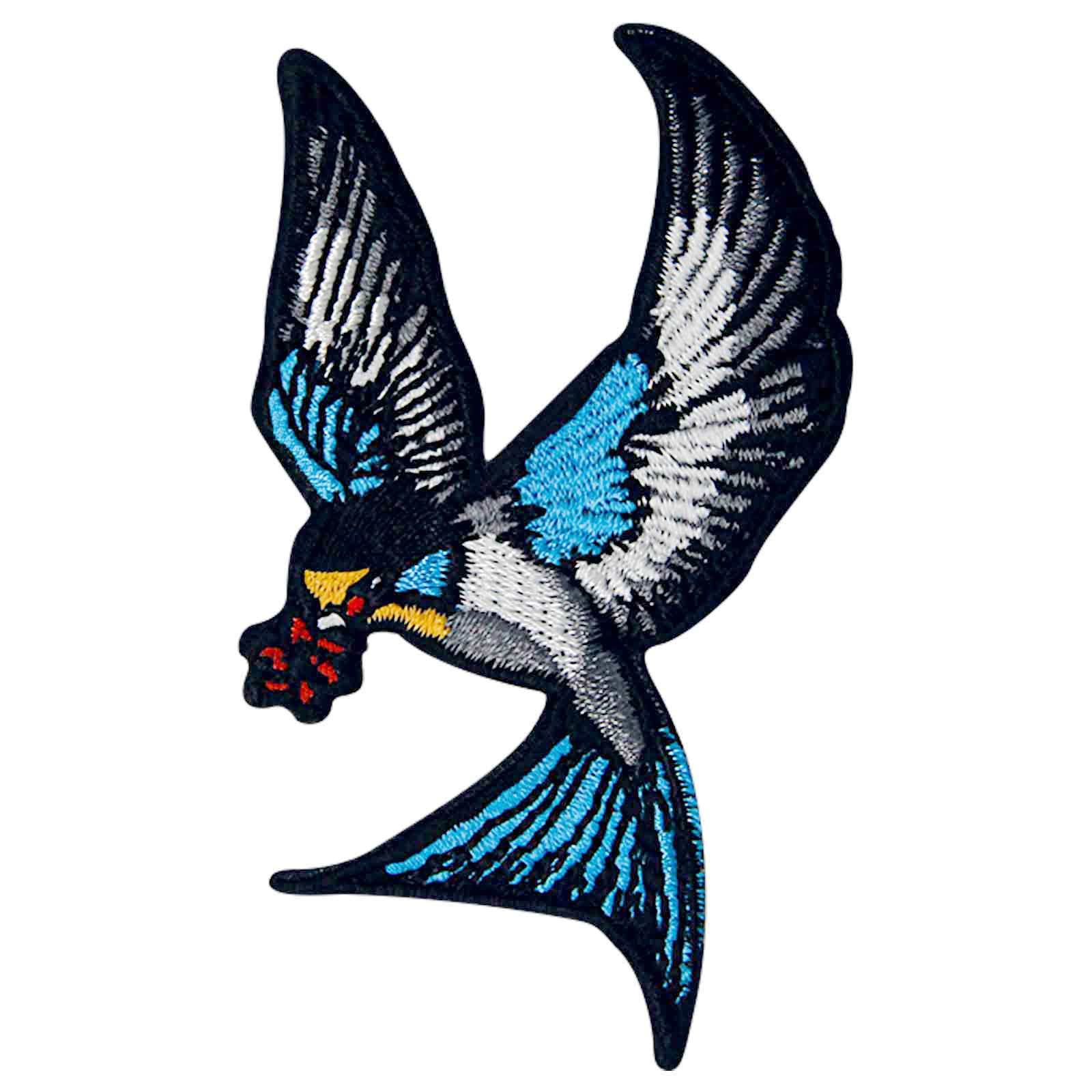 Amazon.com: The Flying Swallow Patch Embroidered Applique Badge Iron On ...
