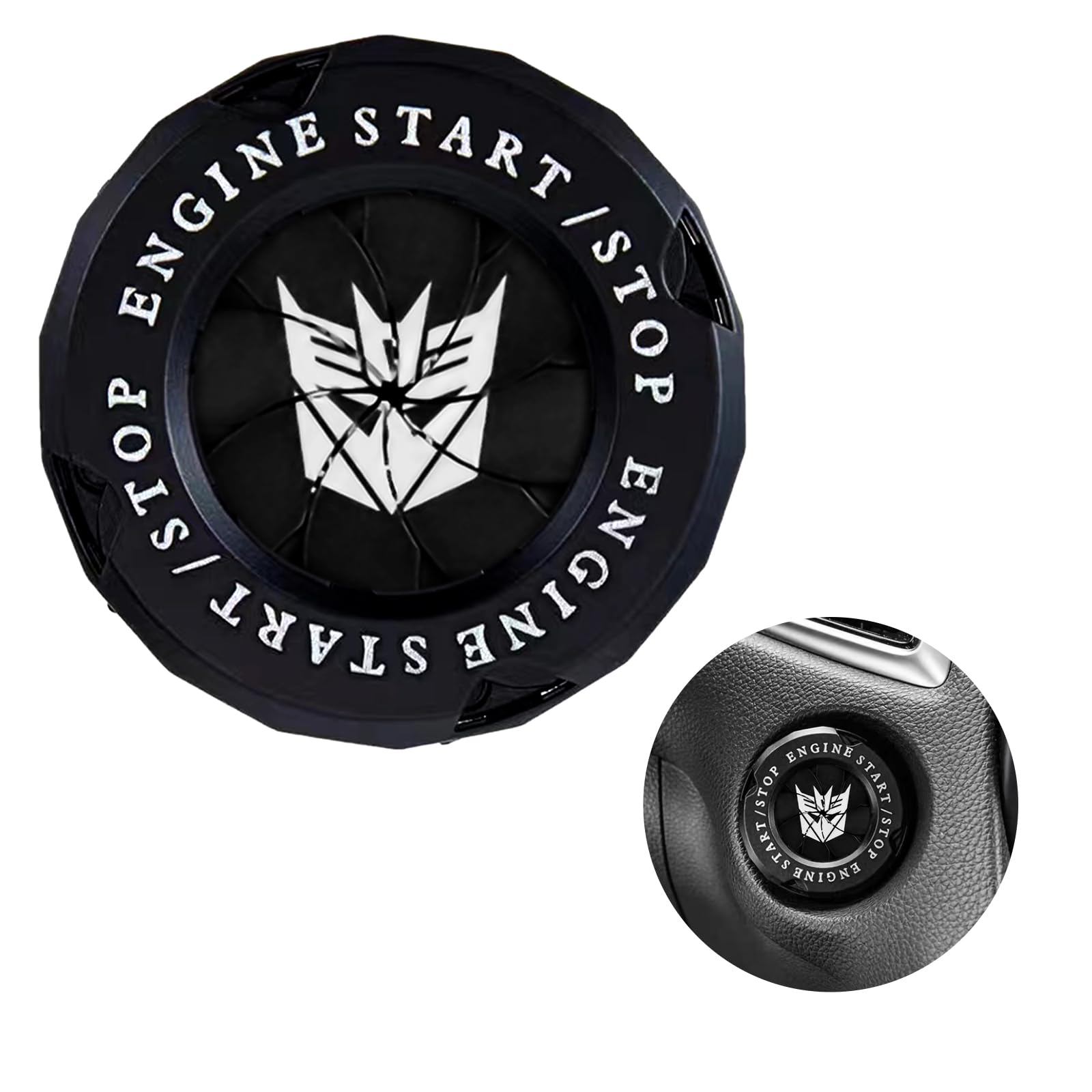 Snapklik.com : Rotary Push Start Button Cover, Transformers Universal ...