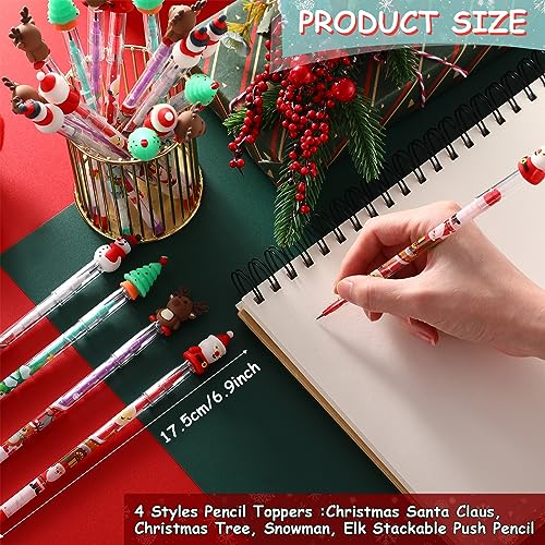 Snapklik.com : Zonon Christmas Pencils Christmas Multi Point Stackable ...