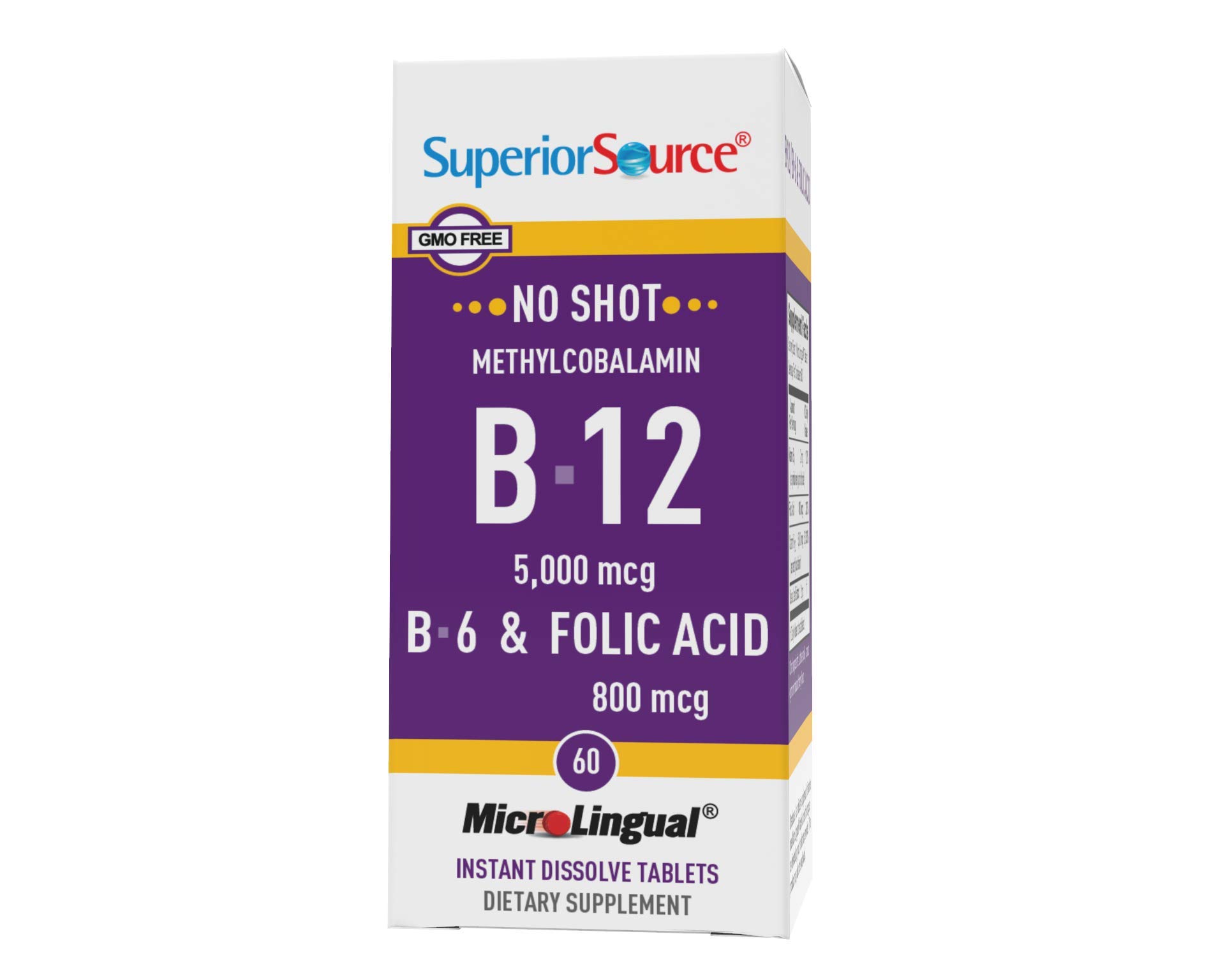 Superior Source No Shot Vitamina B12 metilcobalamina (...B003ARCAJE ...