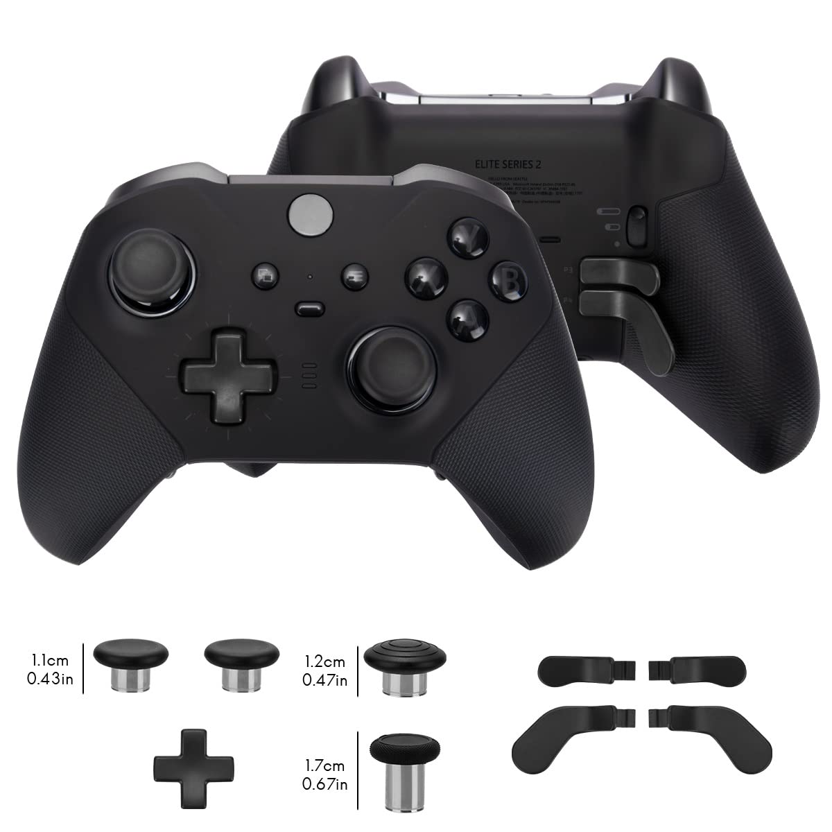 Snapklik.com : 9 In 1 Metal Thumbsticks Accessories For Xbox Elite ...
