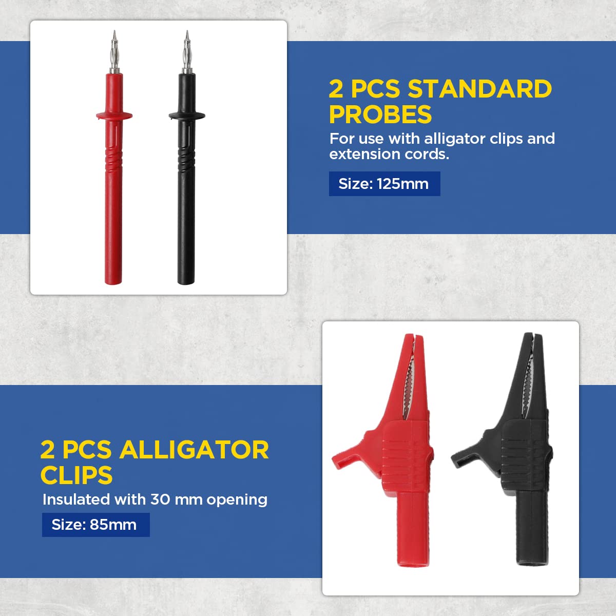 Snapklik.com : CMTOOL 92PCS Multimeter Test Leads Kit, Multimeter ...