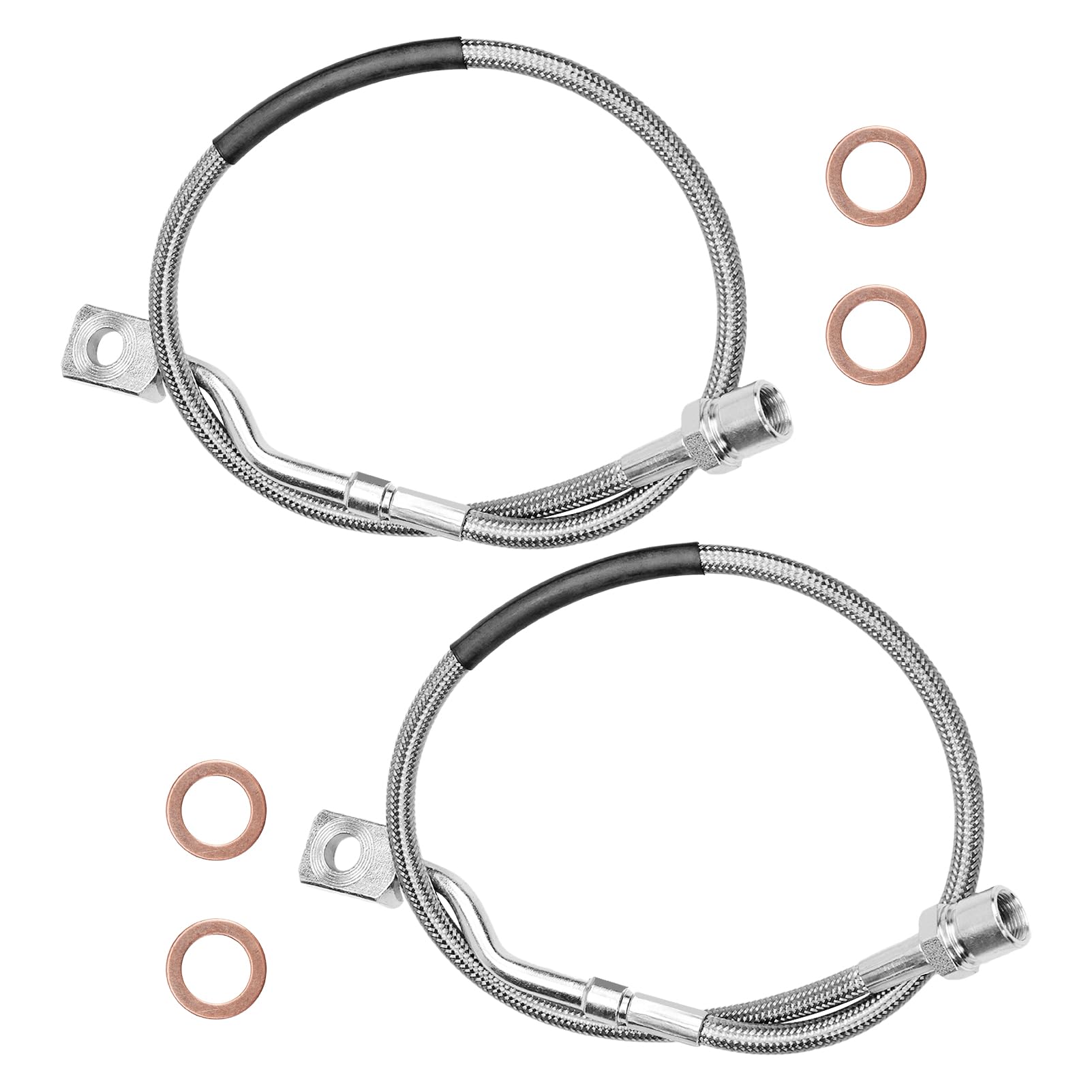Amazon.com: Anlseiod Front Stainless Brake Lines Compatible for ...