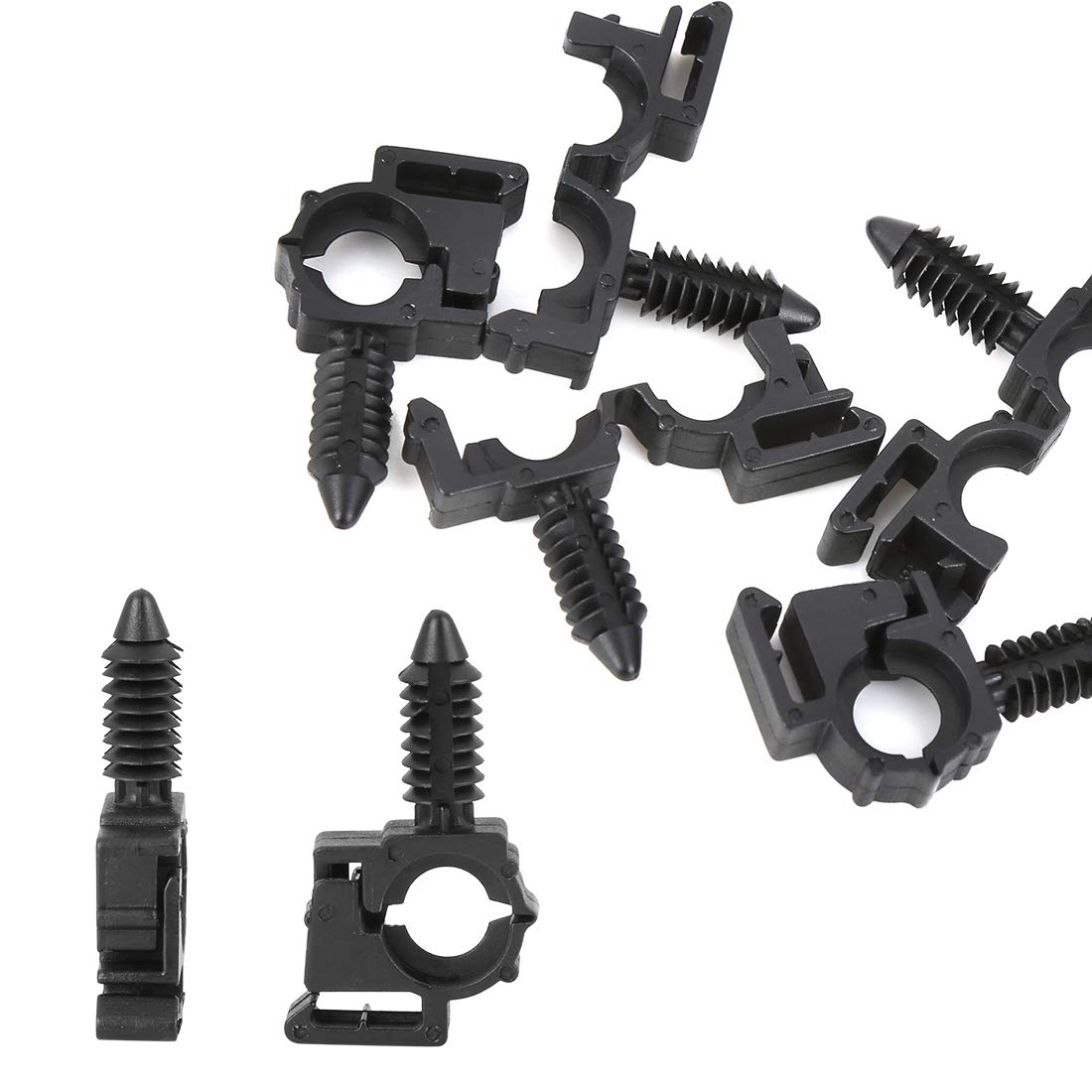 Amazon.com: X AUTOHAUX 5pcs 40.6mm Black Plastic Car Wiring Harness ...