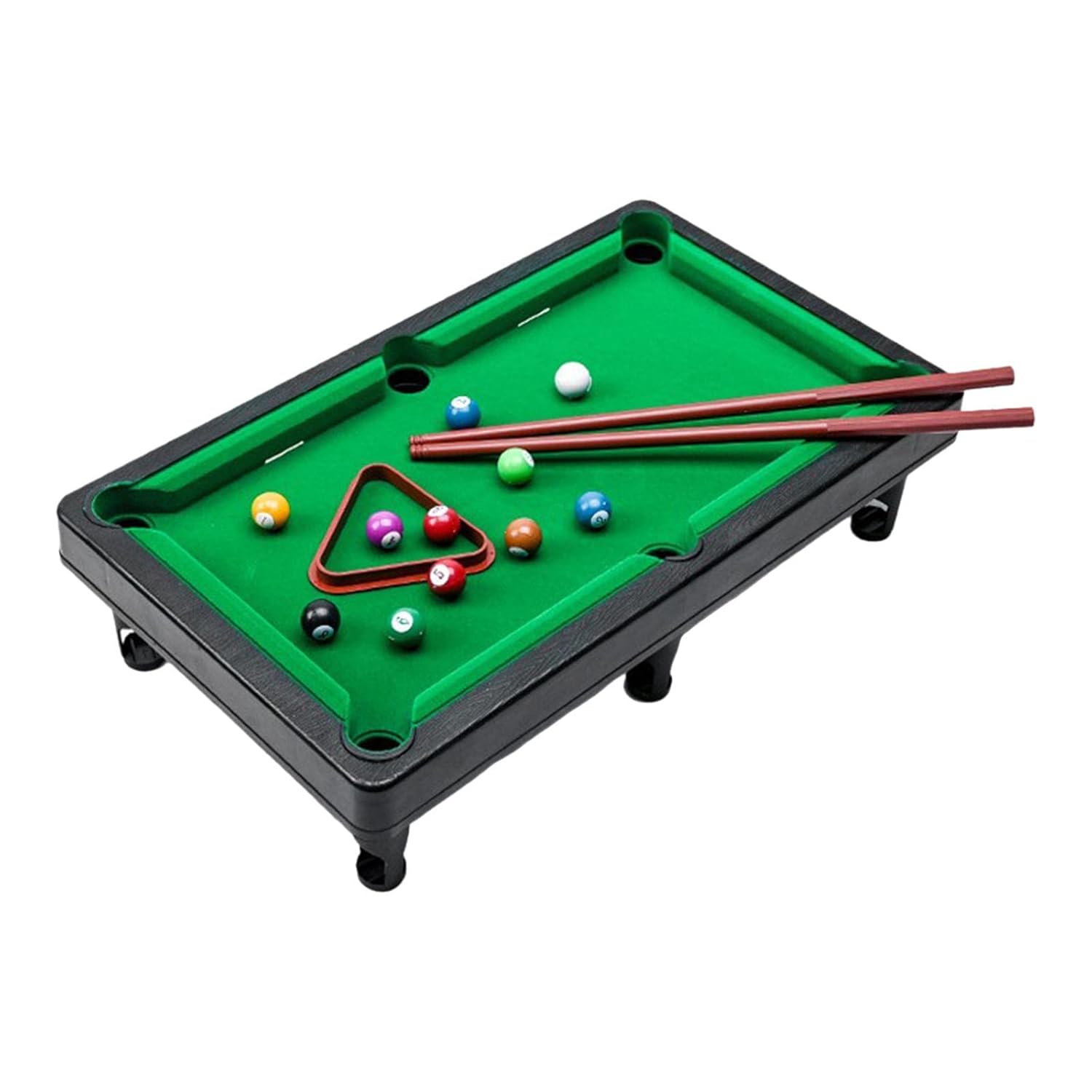 UJEAVETTE Mini Table Pool Toy Billiards Game Balls Snooker Travel ...