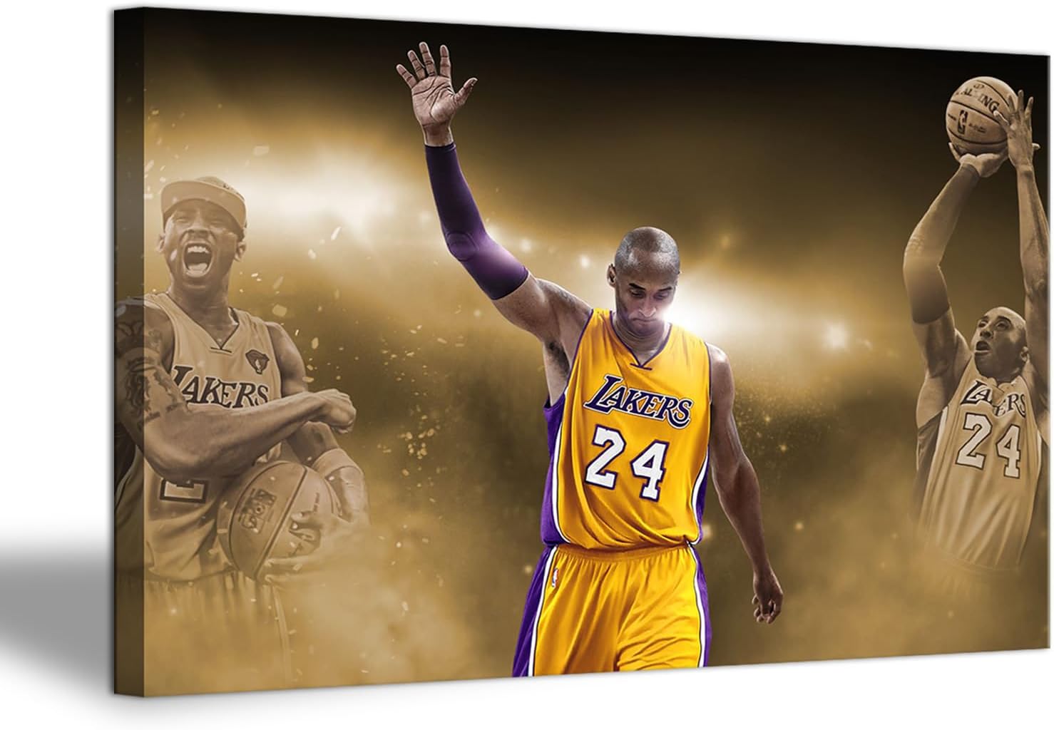 Amazon.com: YASOJUN Kobe & Bryant Canvas Wall Art Framed - Mamba ...