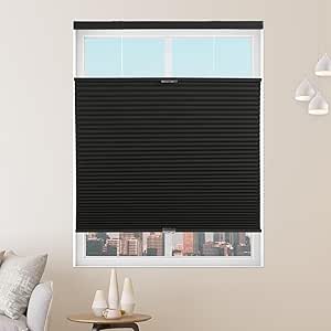Amazon.com: MYshade Custom Size Cellular Shades Cordless, Blackout Top Down Bottom Up Honeycomb ...