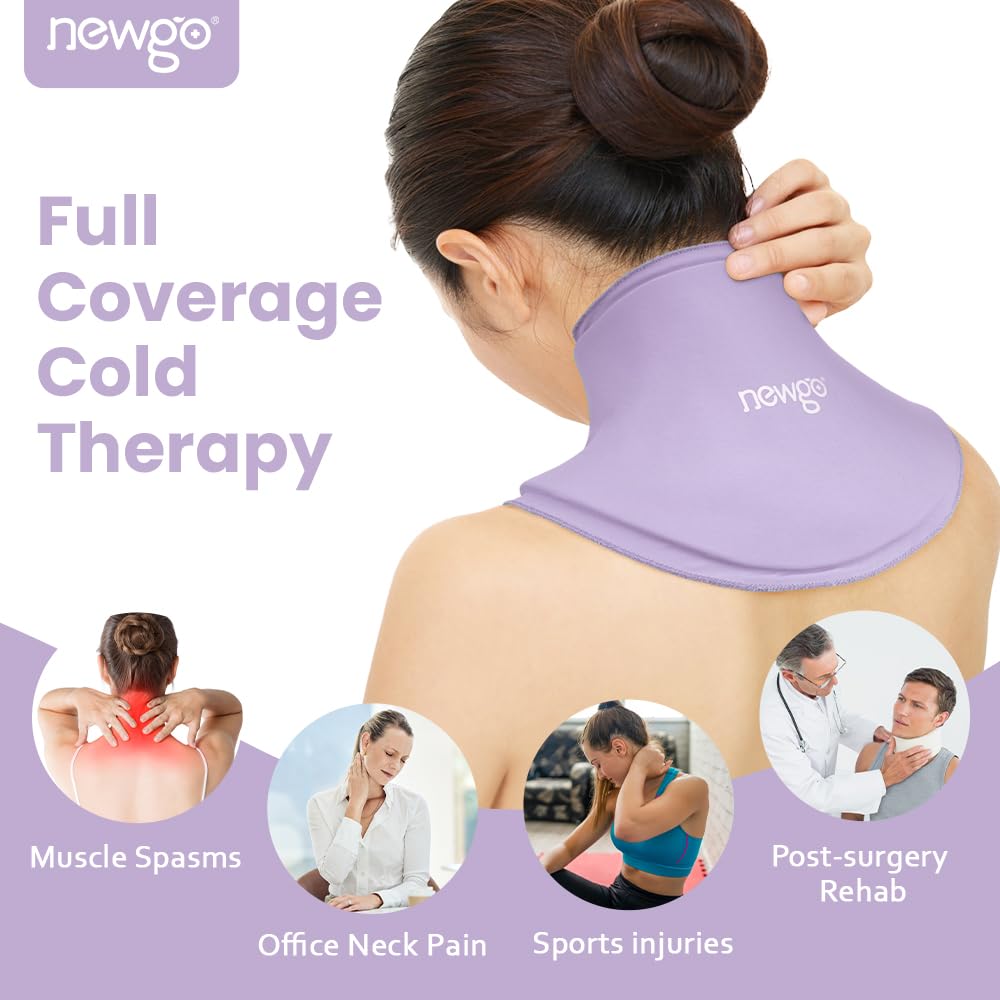 Snapklik.com : NEWGO Neck Ice Pack Wrap Reusable For Pain Relief ...