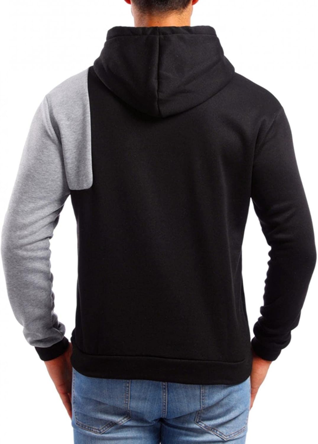 Hoodies for Men Trendy Pullover Long Sleeve Hoodies Color Block Hooded ...