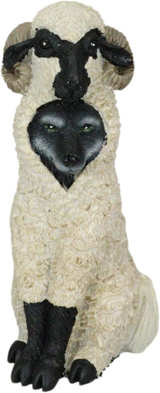 Ebros Gift Animated Fantasy Dupers Collection Wolf in Innocent Sheep ...