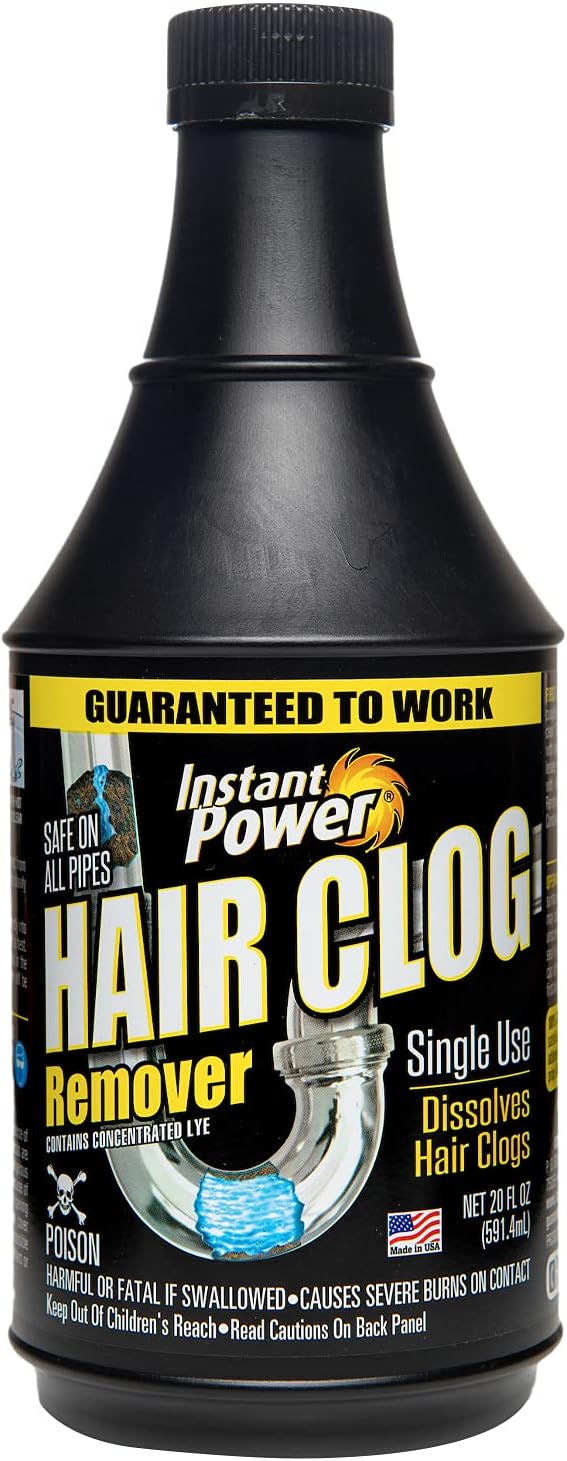 Amazon.com: Instant Power Hair and Grease Drain Cleaner, Drain Opener ...