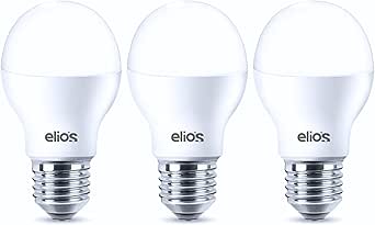 elios LED Bulb E27, 6500K, 900 lumen (White, 9 Watt, 3 Pieces): Buy ...