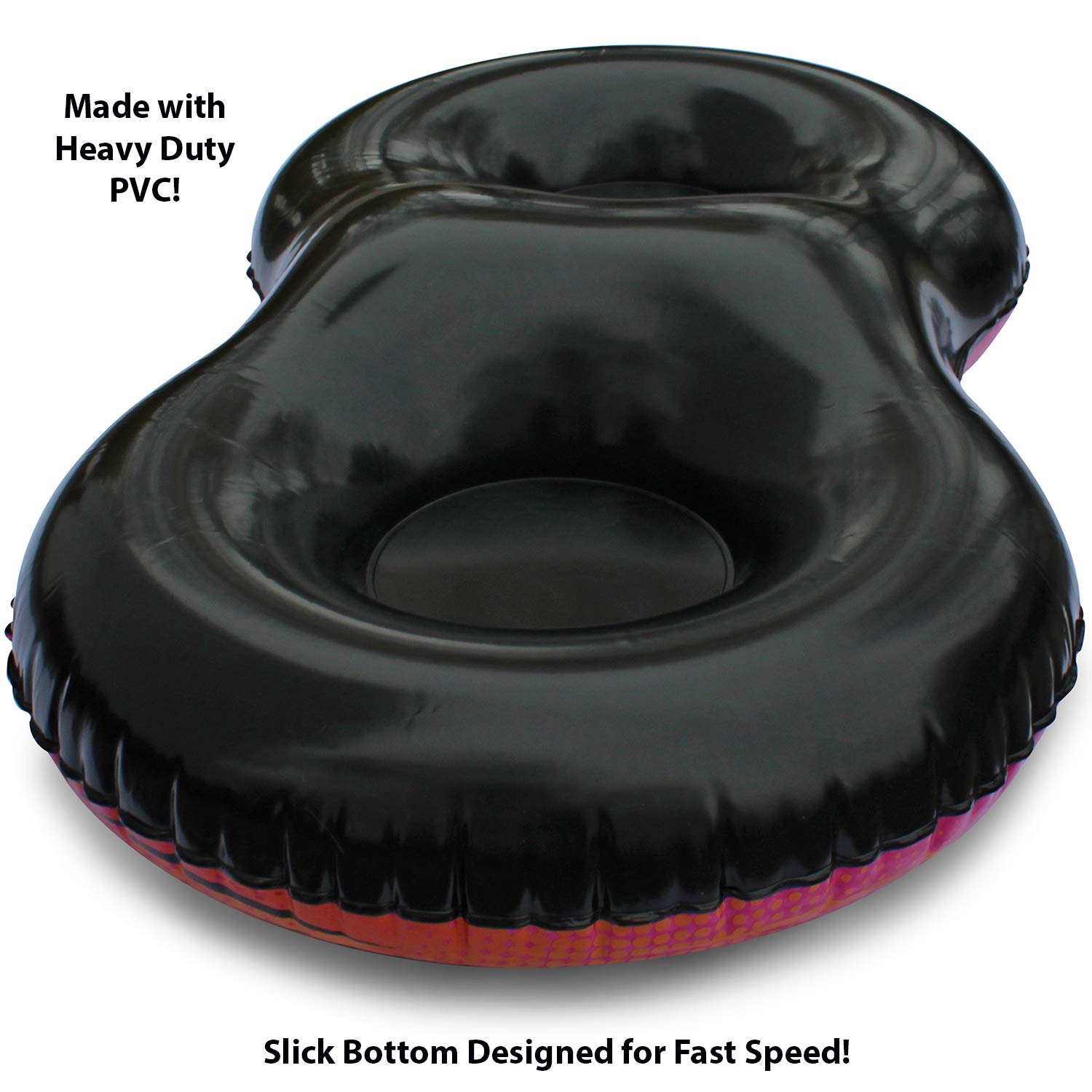 Snapklik.com : Flexible Flyer Snow Twist 2-Person Inflatable Tube Lake ...