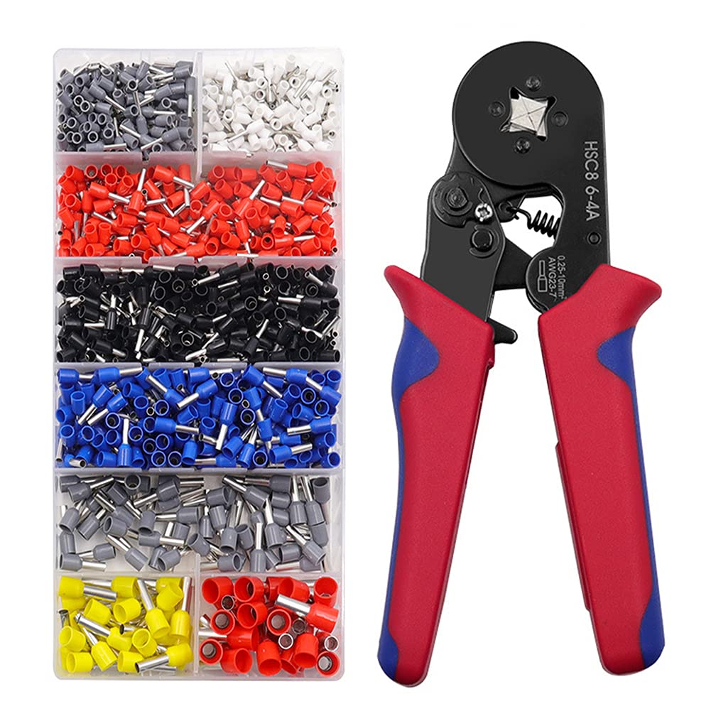 Buy Ferrule Crimping Tool Kit, YOURCARE AWG23-7 Ferrule Crimper Plier ...