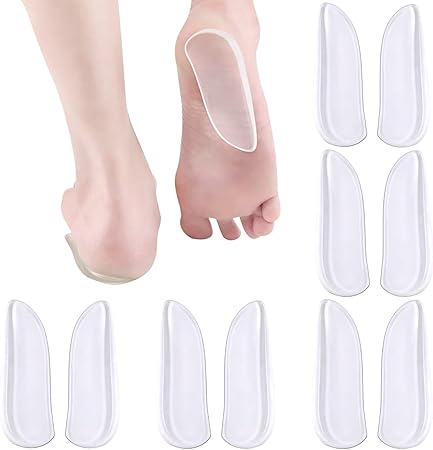 Amazon.com: 5 Pairs Medial & Lateral Heel Wedge Silicone Insoles ...