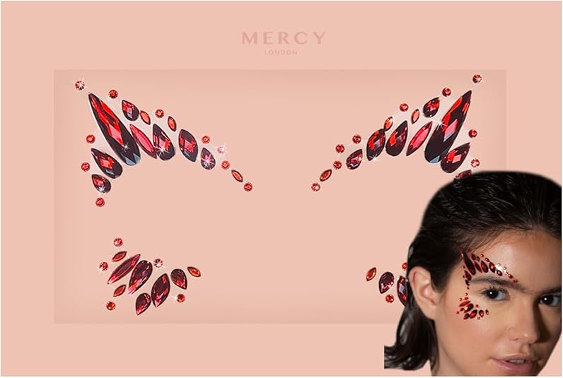 Amazon.com: MERCY LONDON Devil Face Jewel All In One Face Jewels ...