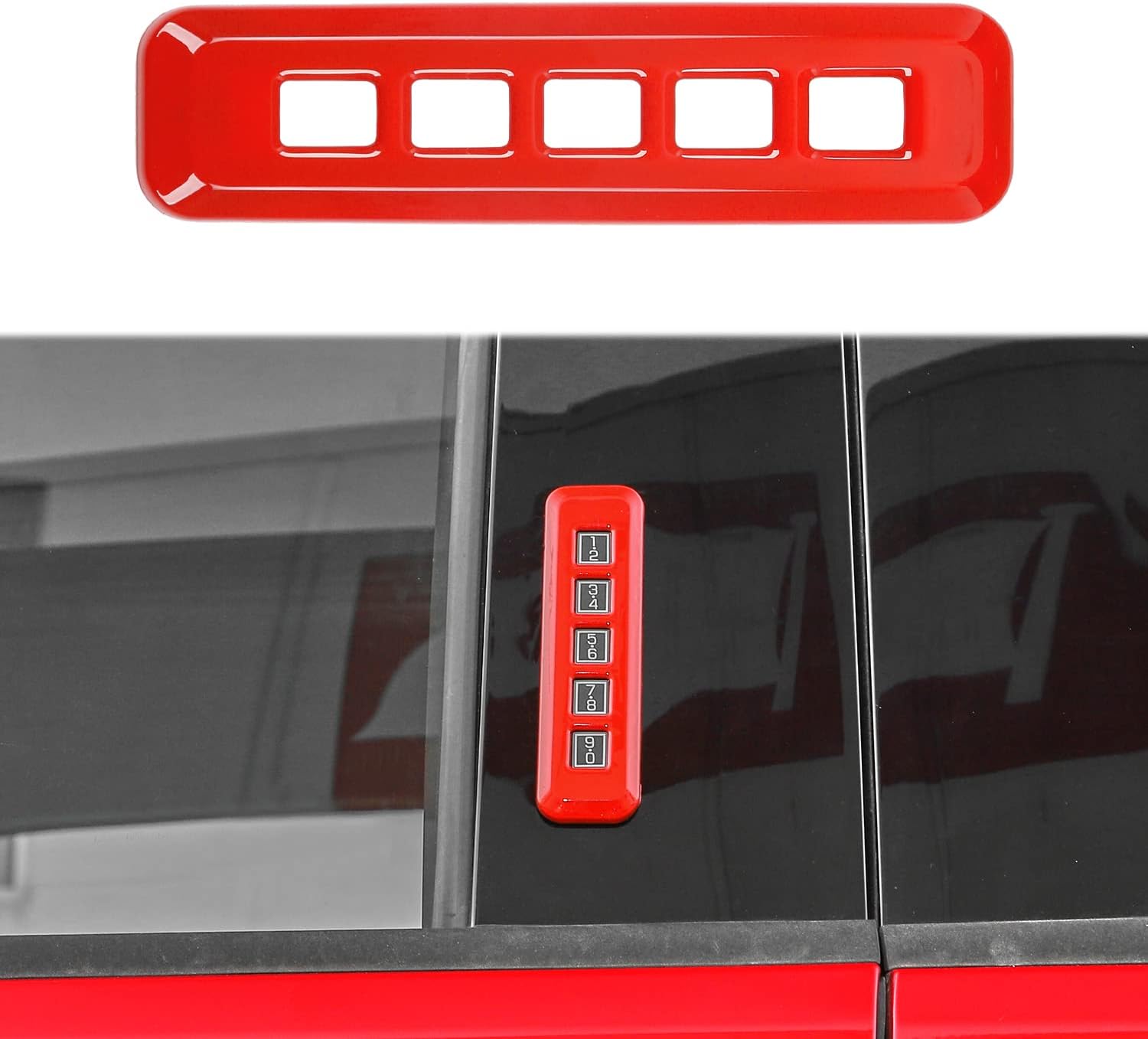 Amazon.com: Linskip Carbon Fiber Grain Door Lock Password Button Pillar ...