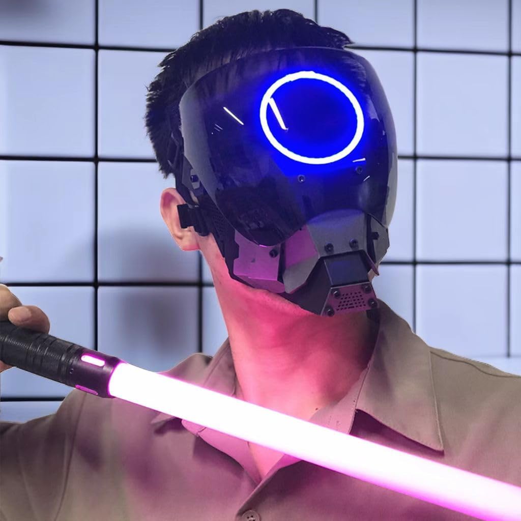 Amazon.com: punk Commander Mask Helmet for MenTechwear Futuristic Masks ...