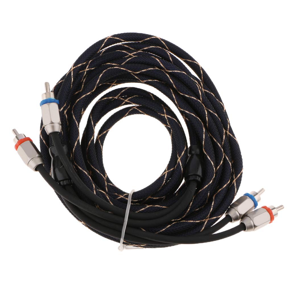 POPEYE 4.5M Pure Copper Car Audio Amplifier Cable Set 2RCA to 2RCA ...