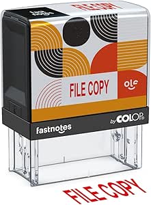 Amazon.com: Fastnotes File Copy Self-Inking Rubber Stamp by COLOP ...