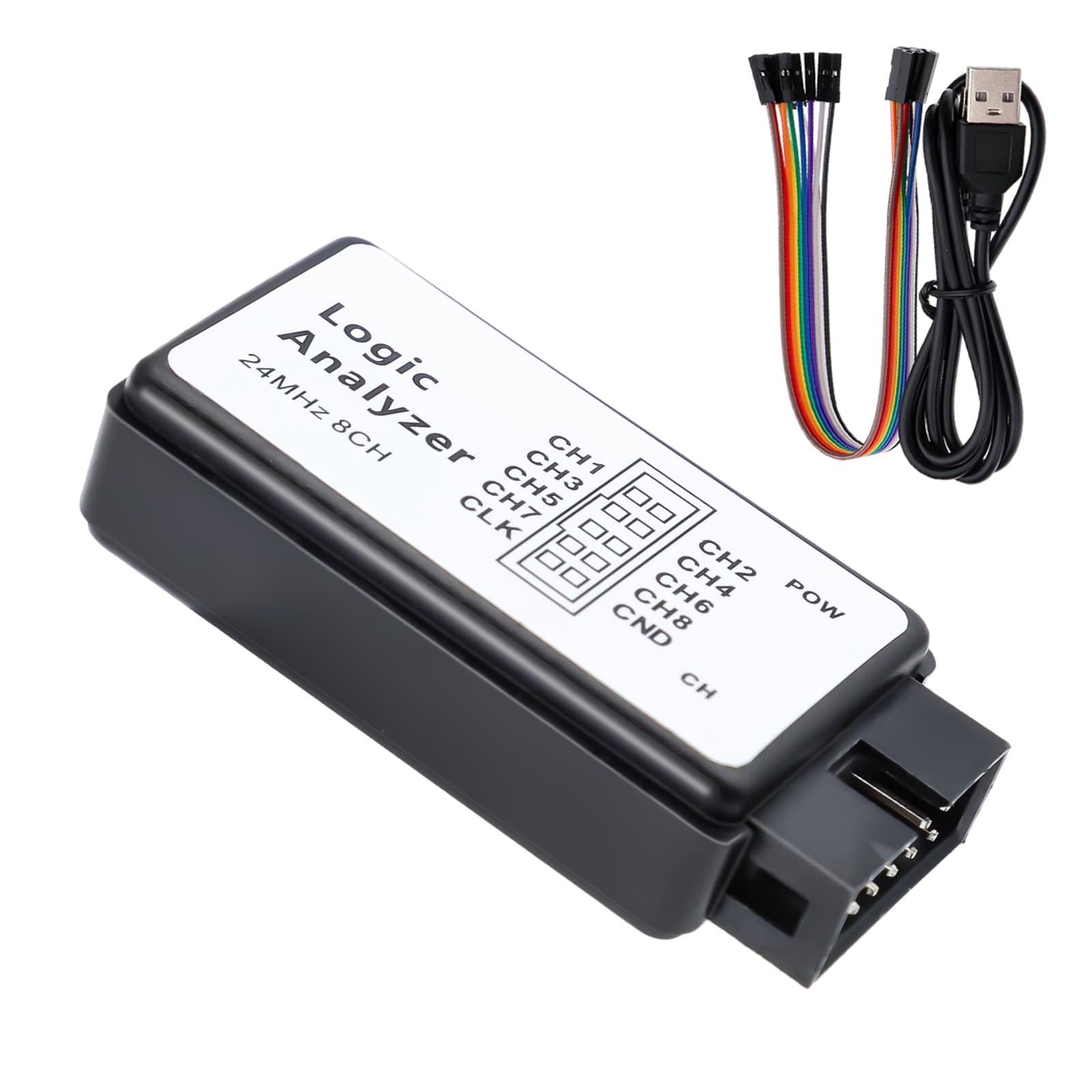 Logic Analyzer 8CH Binghe Logic Analyzer USB 24MHz 8CH, USB Logic ...