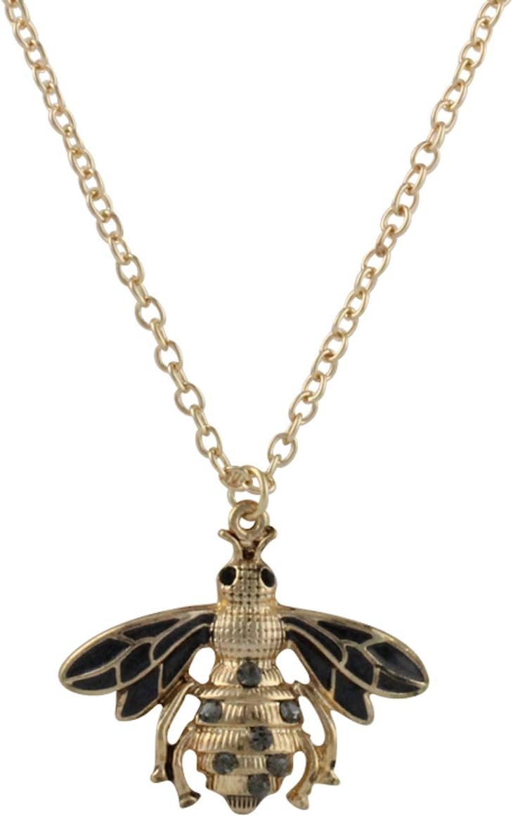 Amazon.com: Heirloom Finds Antique Gold Tone Enamel Flying Bumble Bee ...