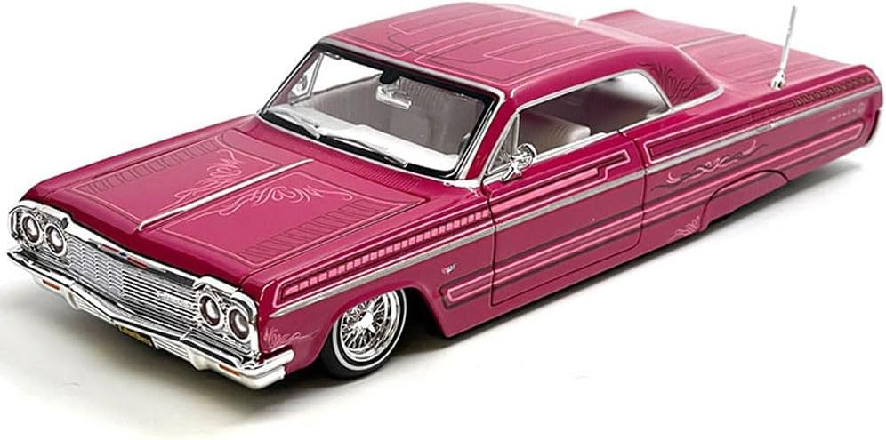 Amazon.com: 1964 Chevy Impala SS Lowrider Pink with Graphics and White ...