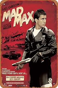 Amazon.com: Mad Max Movie Poster Retro tin Sign Wall Art Decor Metal ...