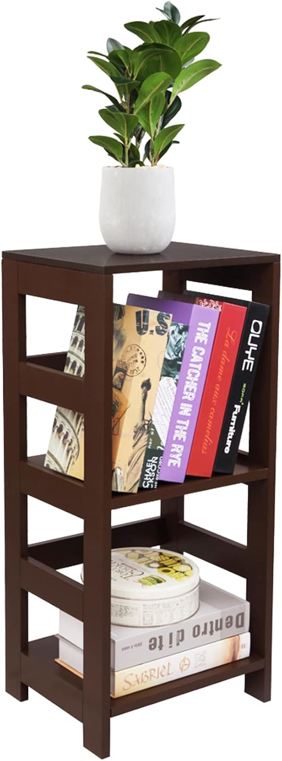Amazon.com: Small Bookshelf for Small Spaces, 3 Tier Book Shelf ...