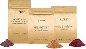 Amazon.com: PURE ORIGINAL INGREDIENTS Berry Powder Bundle, (1 lb Each ...