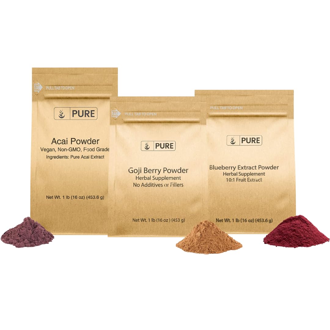 Amazon.com: PURE ORIGINAL INGREDIENTS Berry Powder Bundle, (1 lb Each ...