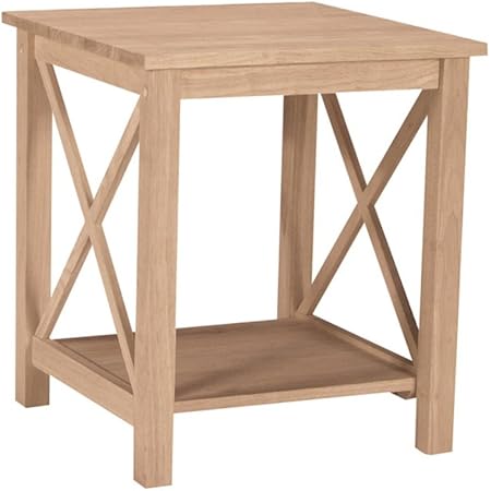 Amazon.com: International Concepts Java End Table, Unfinished : Home & Kitchen
