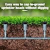 Amazon.com : Meonum 4 Pack Sprinkler Head Cap Compatible with Rain Bird ...