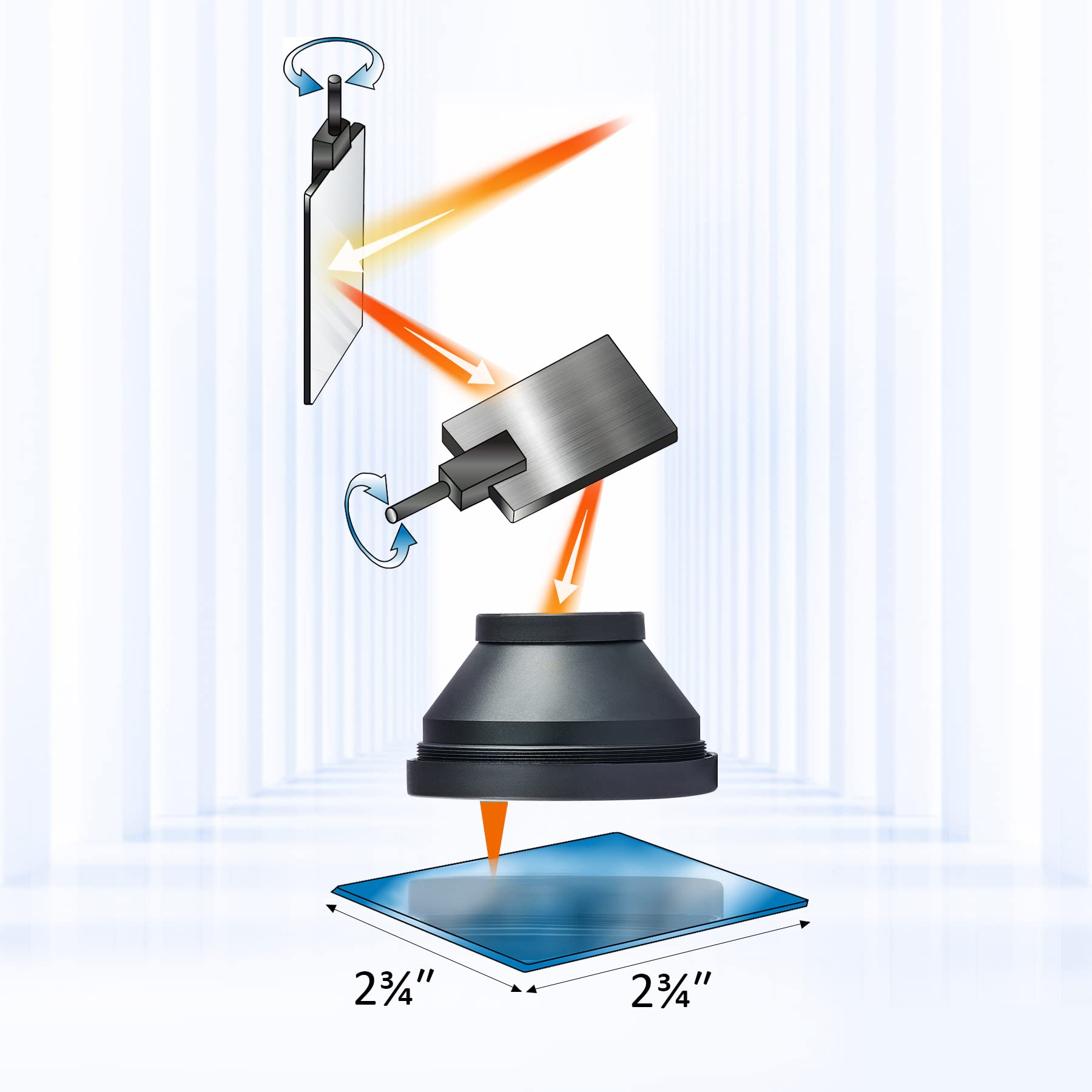 Snapklik.com : F Theta Lens For Fiber Laser Engraver, 70mm Sino Galvo ...