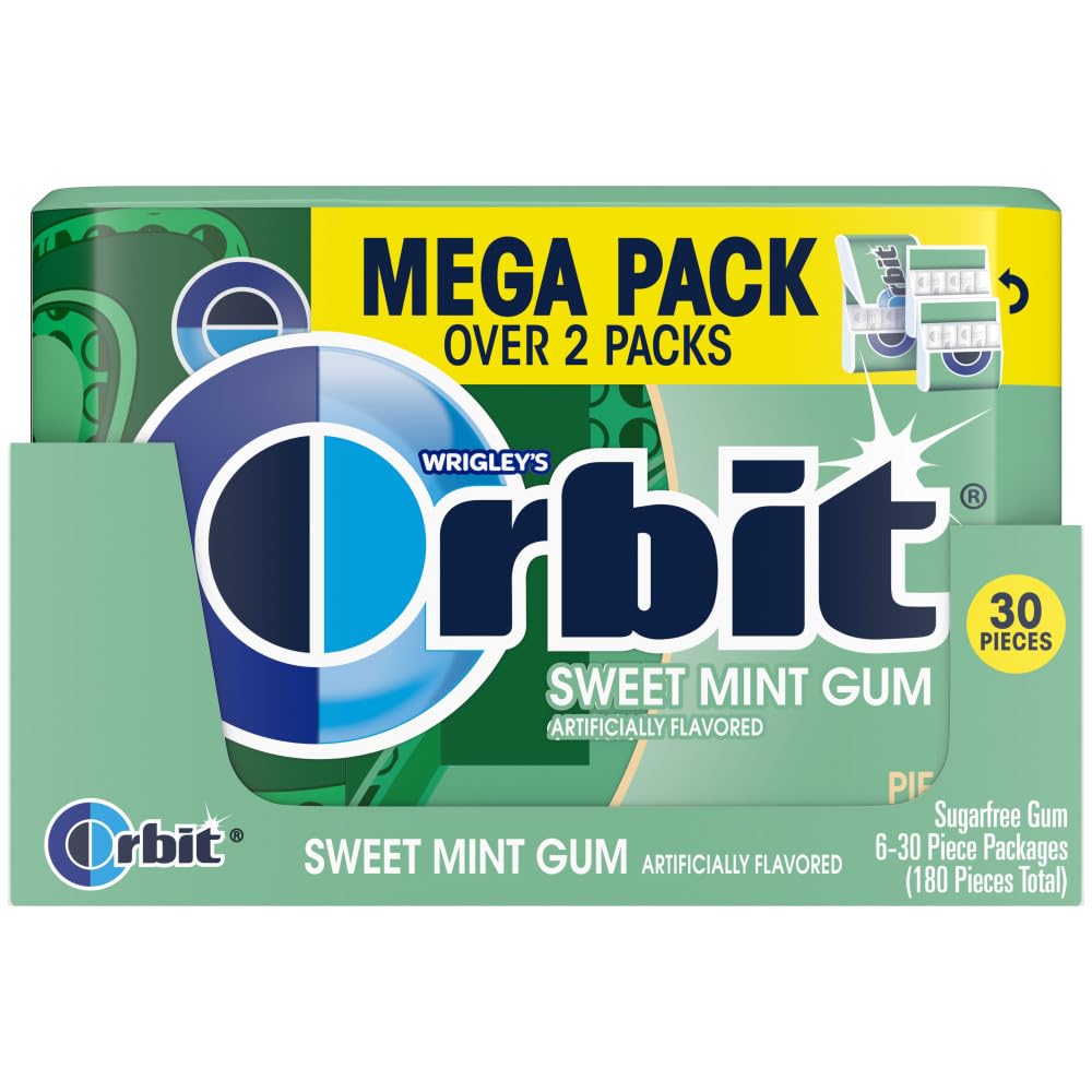 Snapklik.com : ORBIT Sweet Mint Gum Sugar Free Chewing Gum, 30 Ct Mega ...