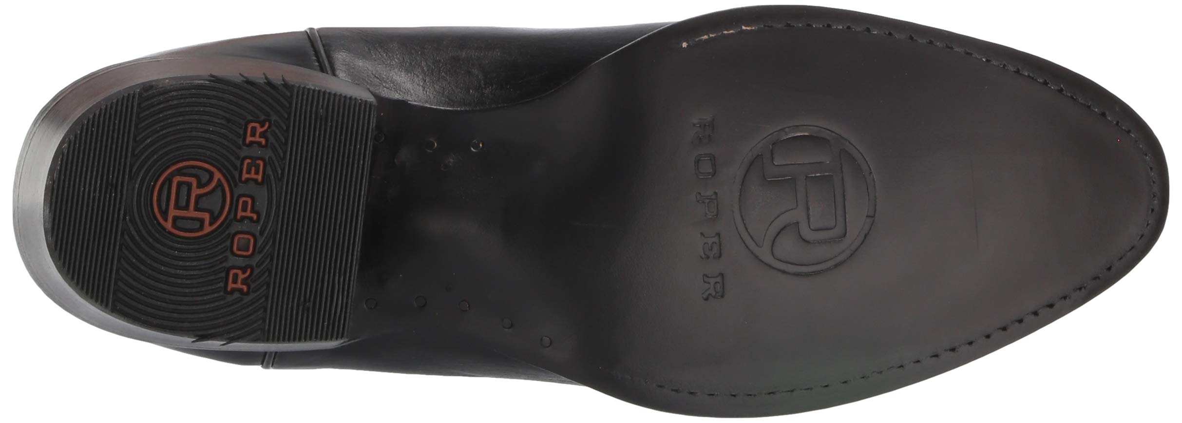 Roper Mens Parker R Toe Boot, Black, 11.5EE
