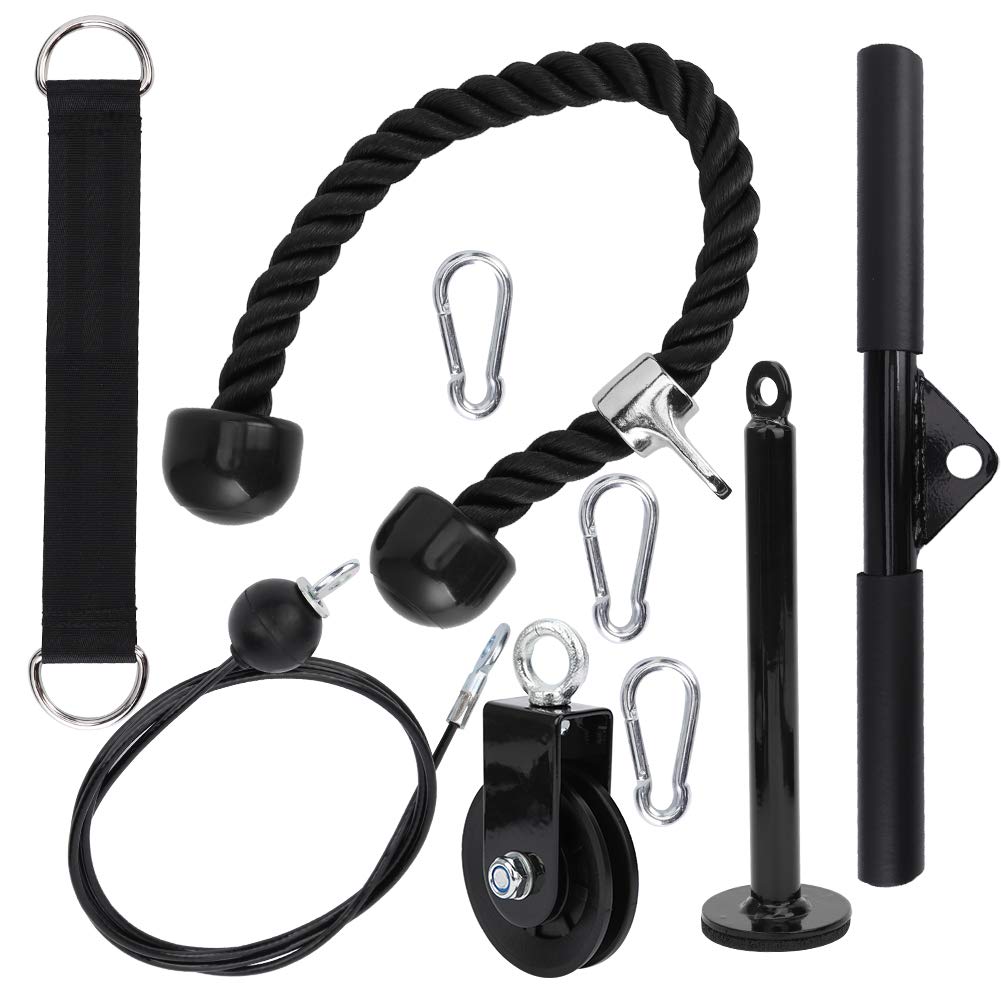 Weight Cable Pulley System Gym Upgraded Fitness Lat And Lift ...