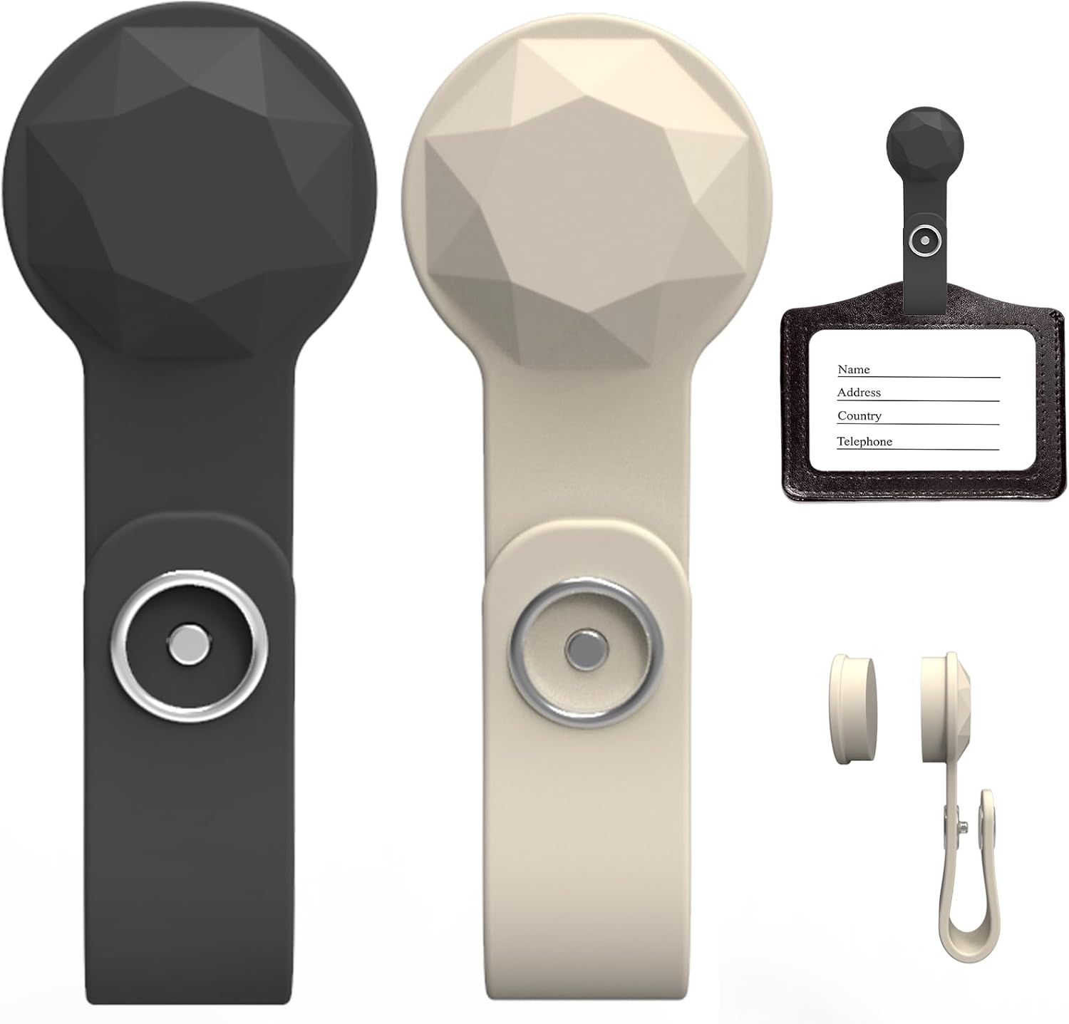 Amazon.com : 2 Pack Magnetic Name Tag Holder - Diamond Design Strong ...