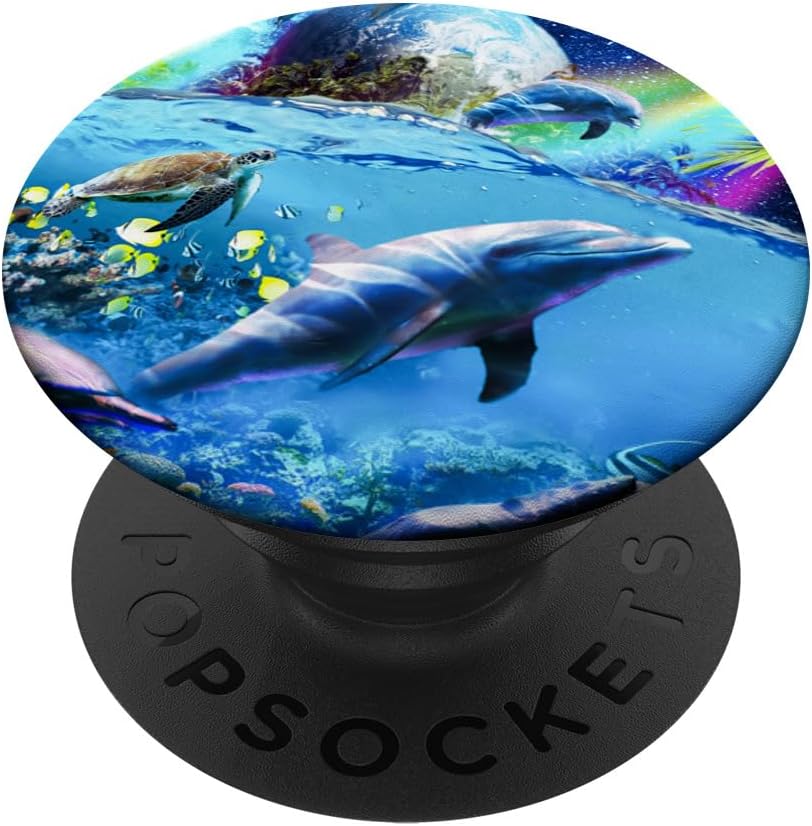 Amazon.com: Smiling Dolphin PopSockets Adhesive PopGrip : Cell Phones ...