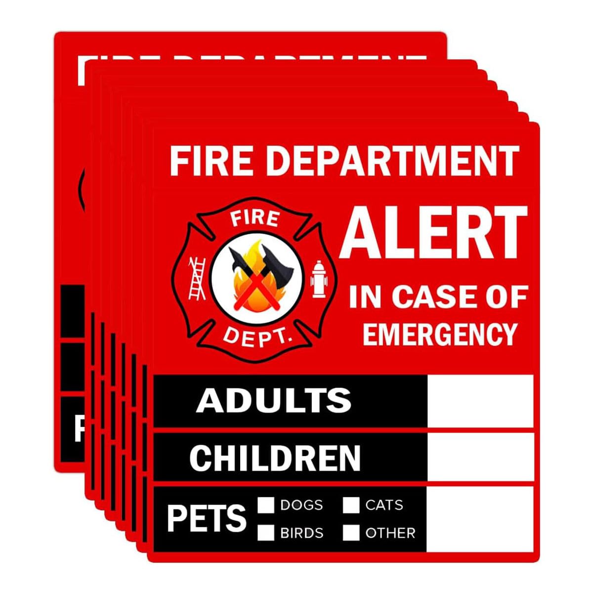 Amazon.com: Emergency Alert People and Pet Finder Sticker/Decal ...